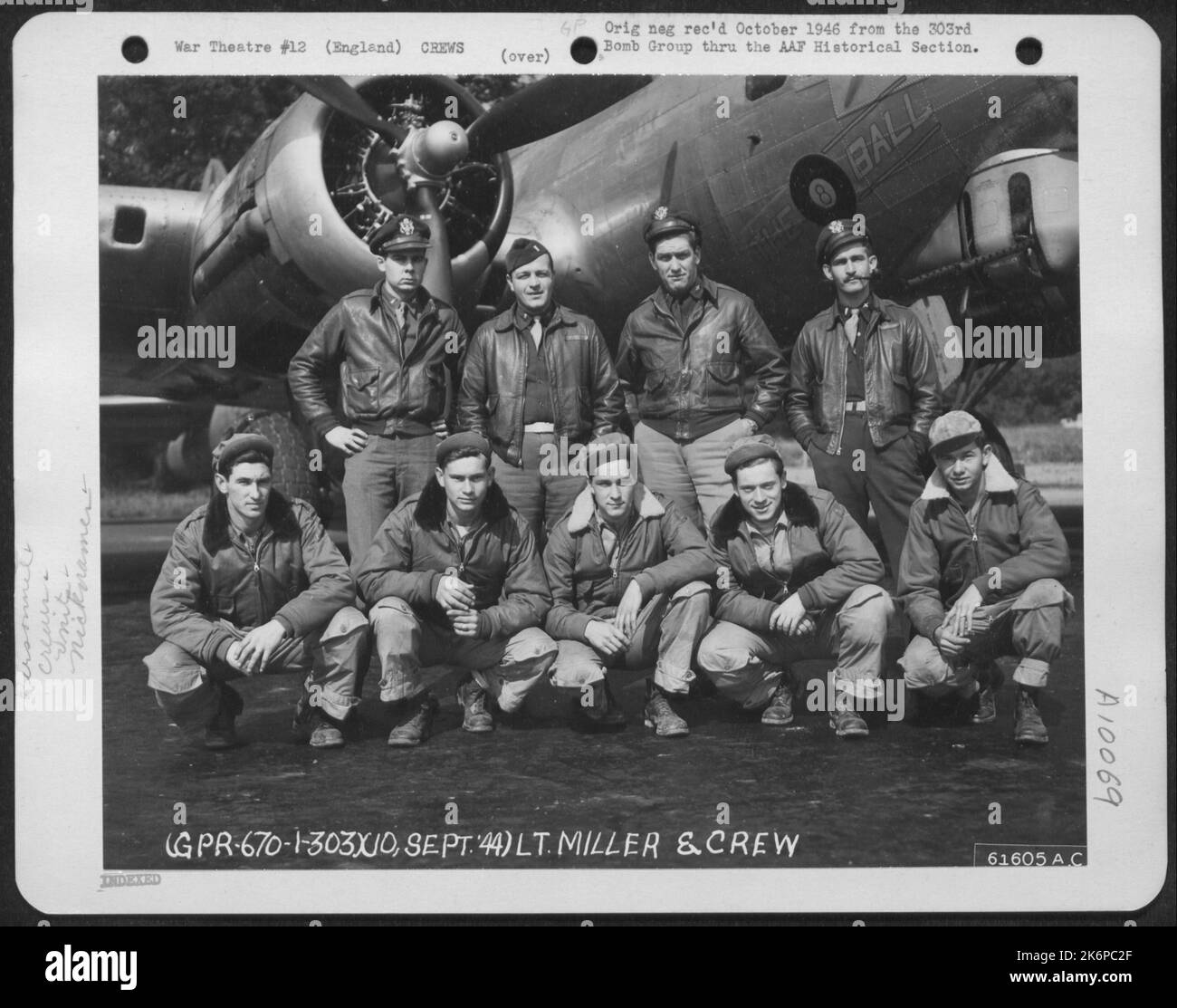 Lt. William Miller And Crew Of The 359Th Bomb Squadron, 303Rd Bomb ...