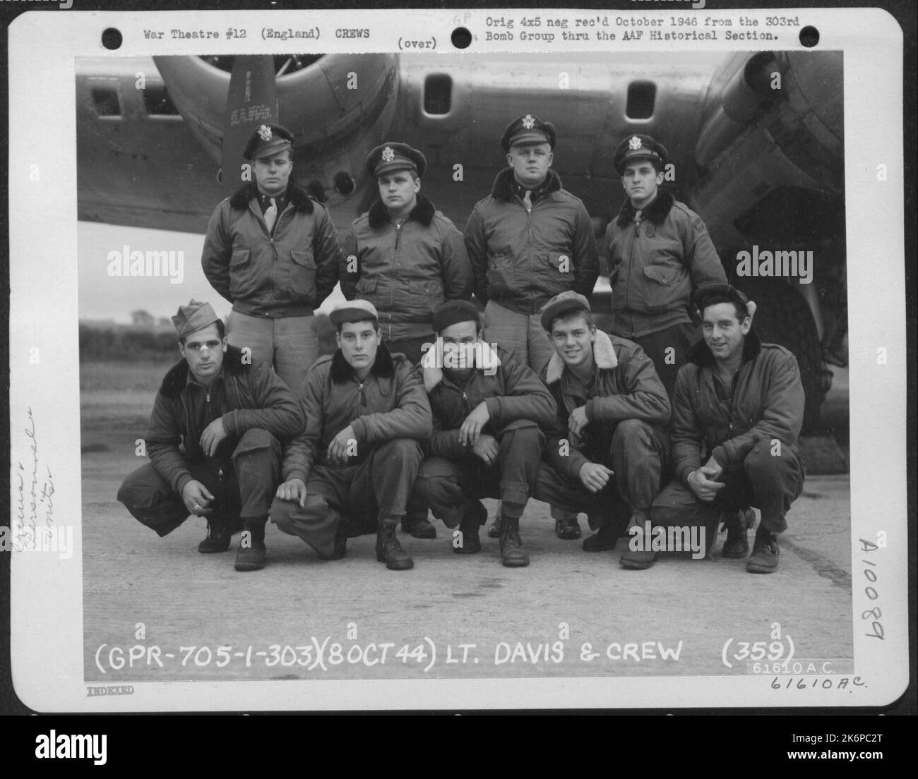 Lt. Davis And Crew Of The 359Th Bomb Squadron, 303Rd Bomb Group Based ...