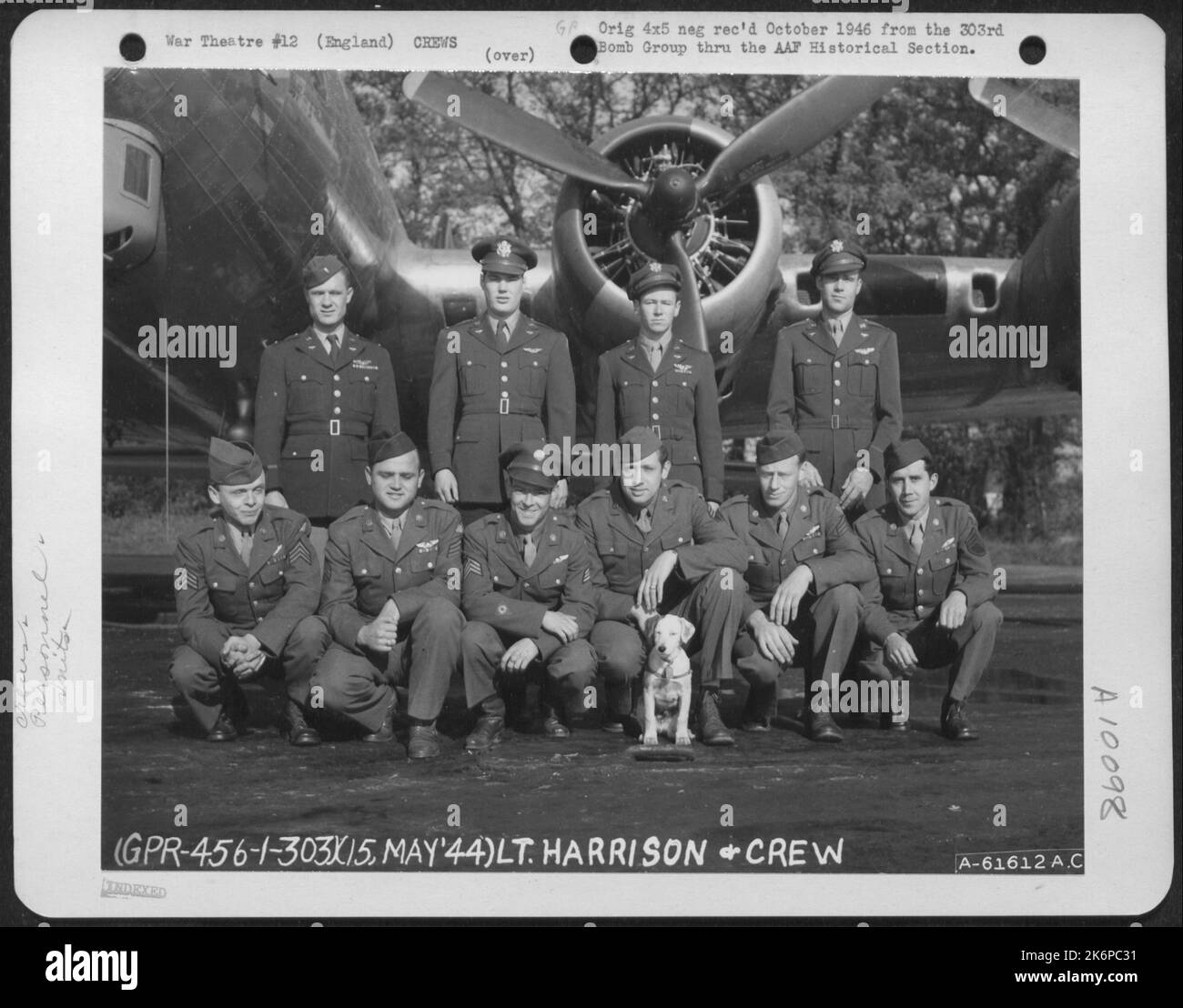 Lt. Harrison And Crew Of The 359Th Bomb Squadron, 303Rd Bomb Group ...