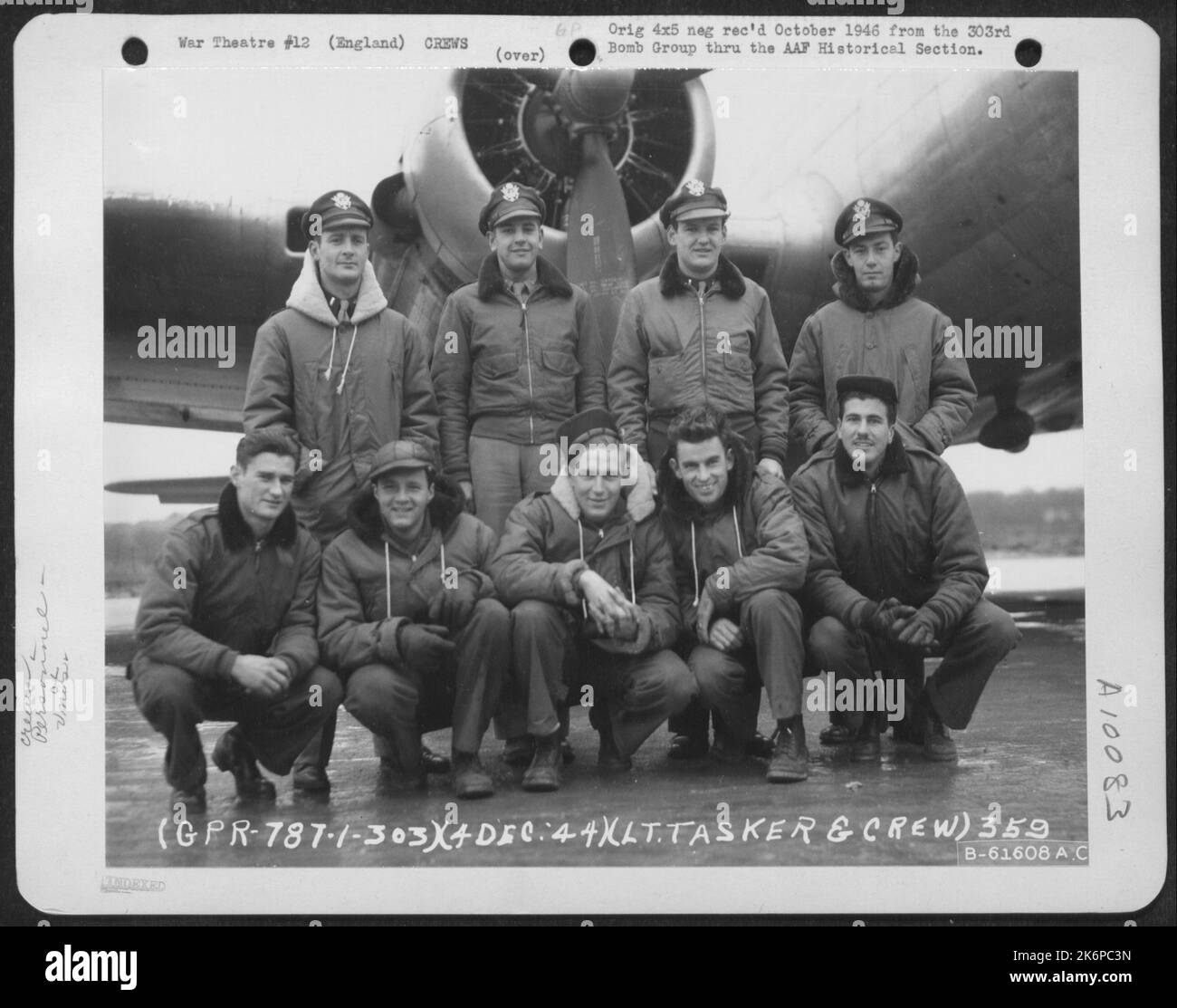 Lt. Tasker And Crew Of The 359Th Bomb Squadron, 303Rd Bomb Group Based ...