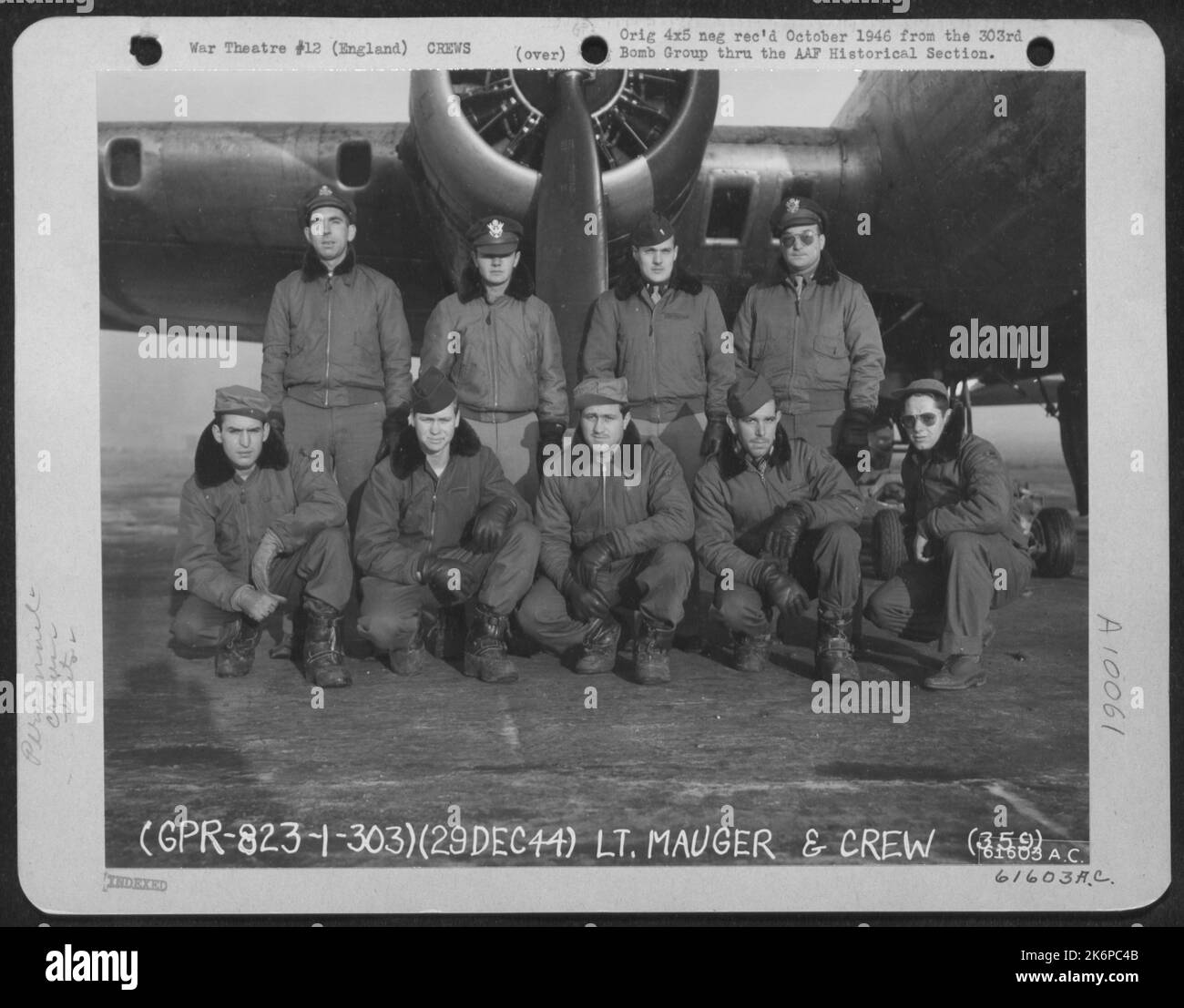 Lt. H.G. Grant And Crew Of The 359Th Bomb Squadron, 303Rd Bomb Group ...