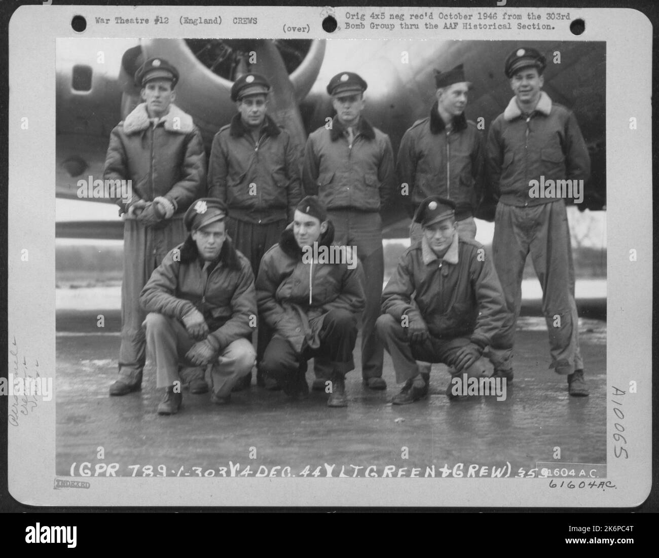 Lt. Green And Crew Of The 359Th Bomb Squadron, 303Rd Bomb Group Based ...