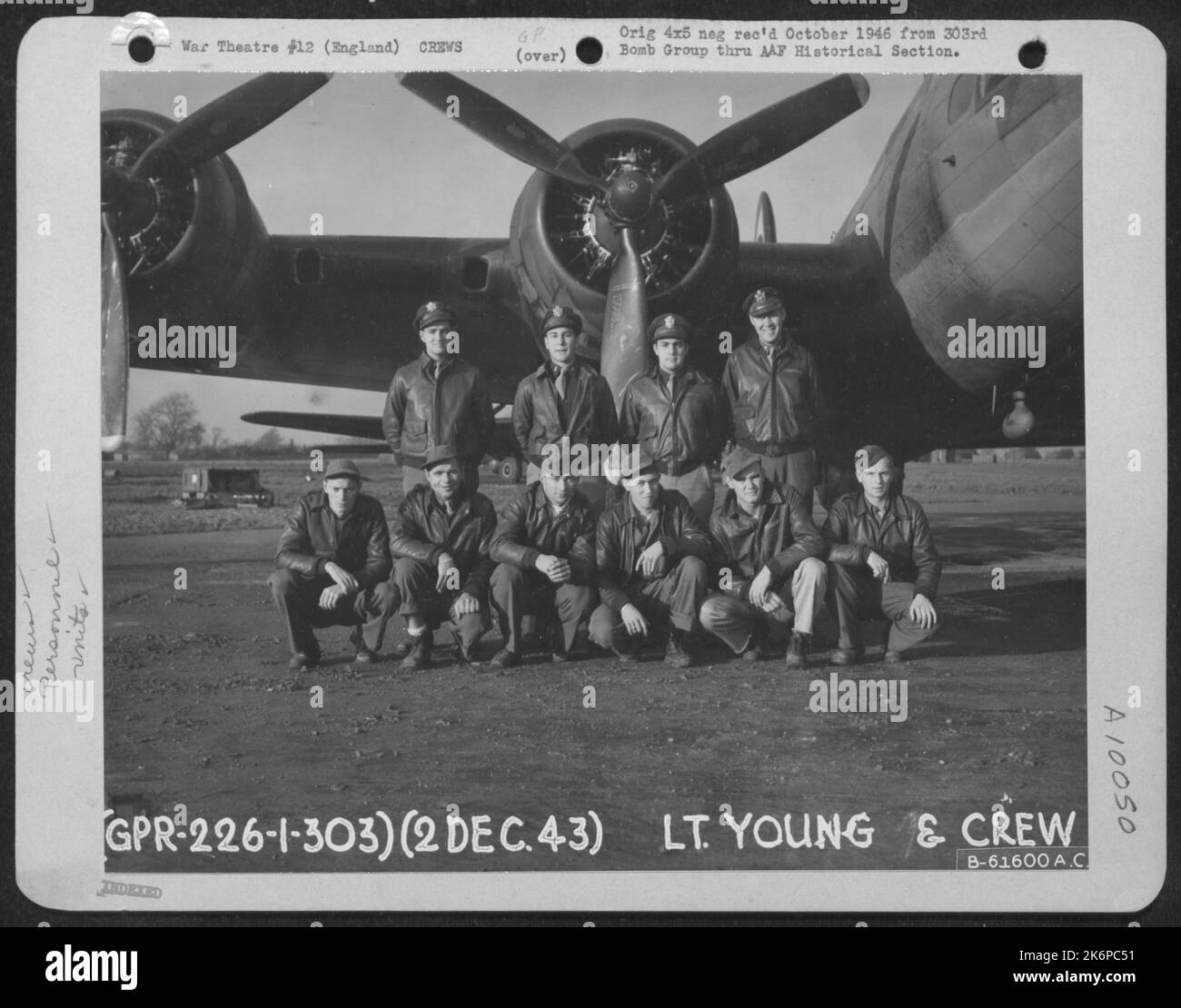 Lt. Young And Crew Of The 359Th Bomb Squadron, 303Rd Bomb Group Based ...