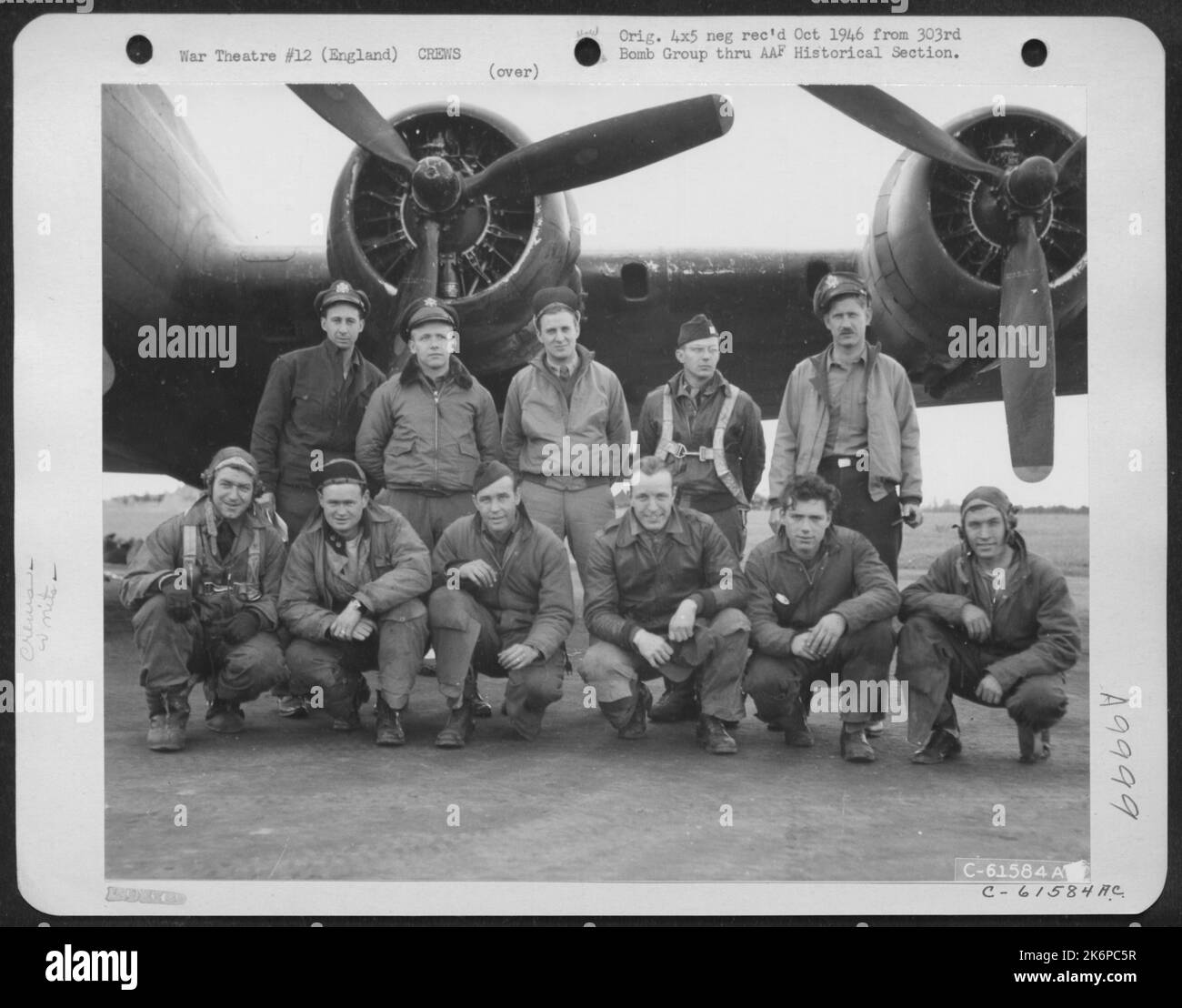 Lead Crew On Bombing Missions To Mimoyecques, France, Beside A Boeing B ...