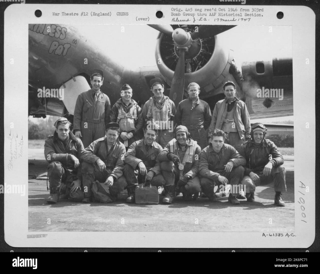 Capt. Mackin And Lead Crew On Bombing Missions To Blainville, France ...