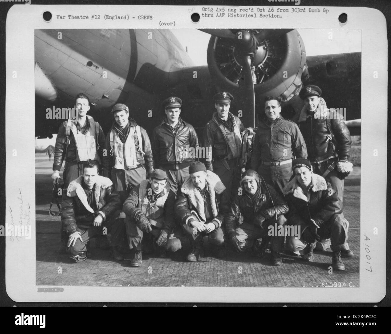 Colonel Stevens And Captain Gamble With Lead Crew On Bombing Mission To ...