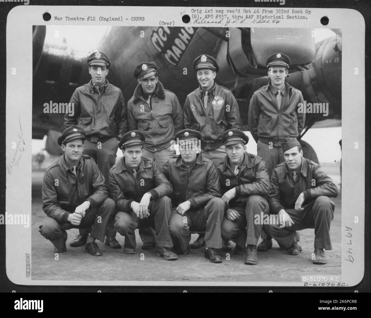 Lt. Mccutcheon And Crew Of The 358Th Bomb Squadron, 303Rd Bomb Group ...