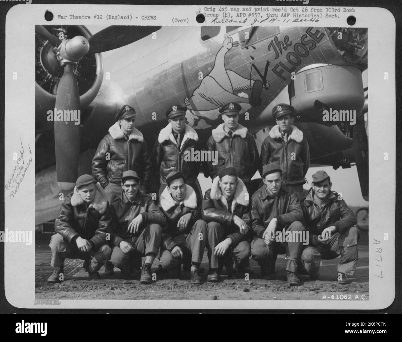 Lt. Determan And Crew Of The 358Th Bomb Squadron, 303Rd Bomb Group ...