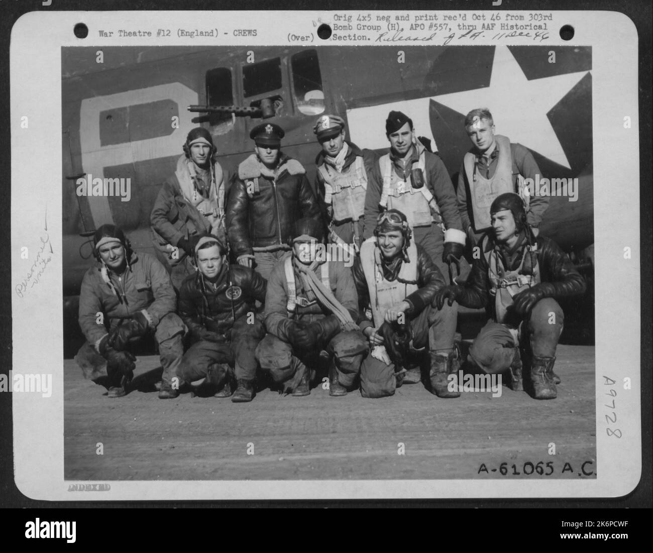 Lt. Gorman And Crew Of The 358Th Bomb Squadron, 303Rd Bomb Group, In ...