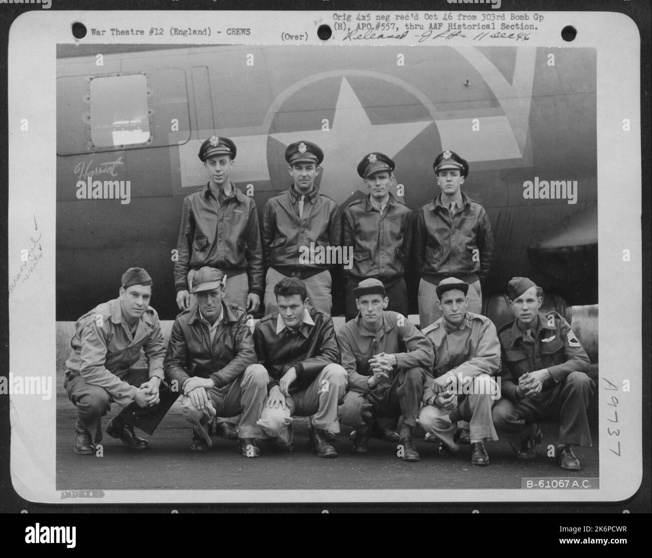 Lt. Johnson And Crew Of The 358Th Bomb Squadron, 303Rd Bomb Group ...