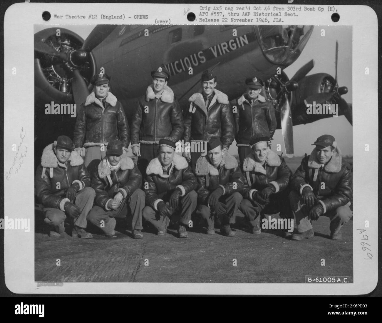 Lt. Fowler And Crew Of The 427Th Bomb Squadron, 303Rd Bomb Group ...