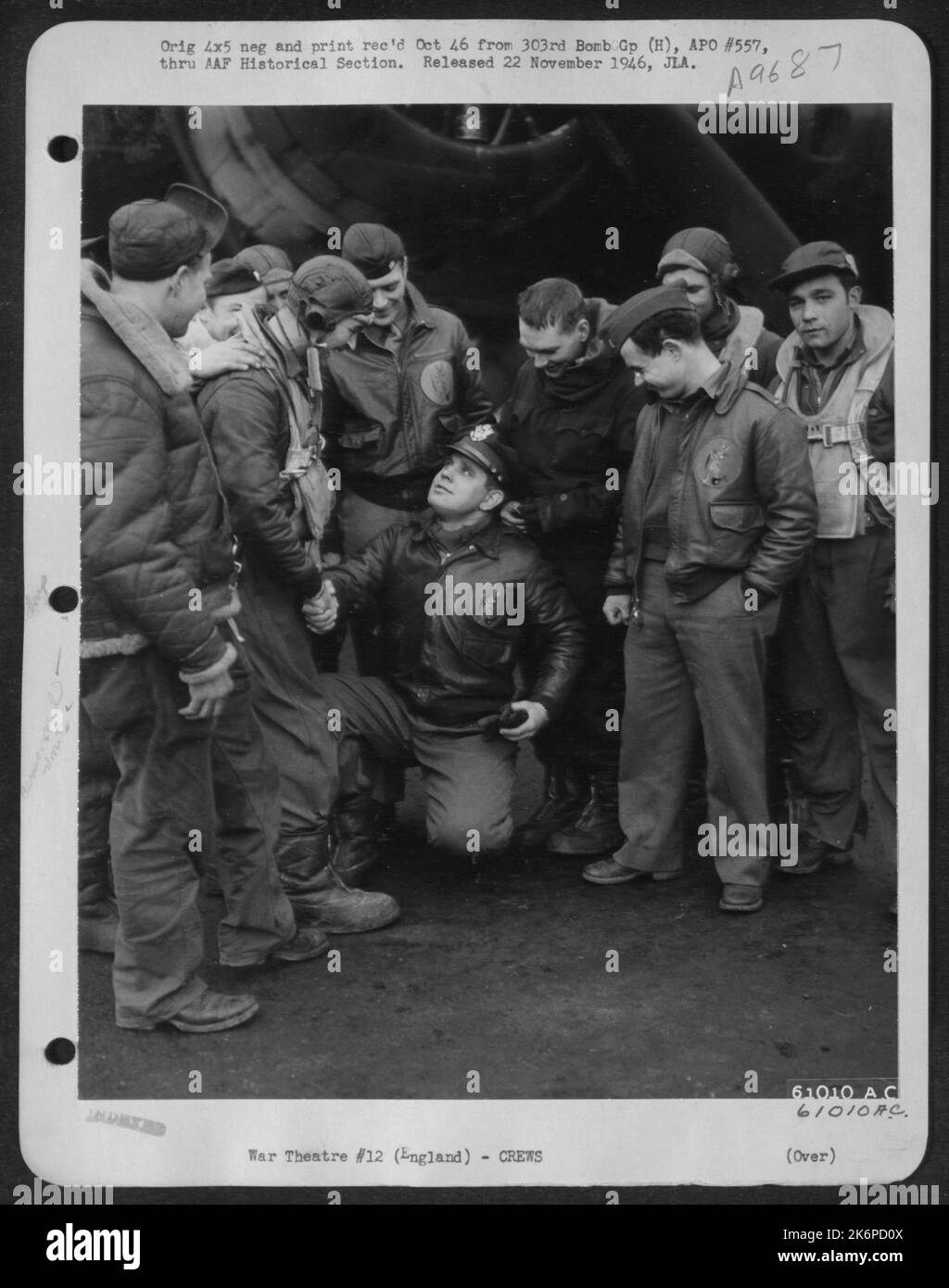 Major Snyder And Lead Crew On Bombing Mission To Augsburg, Germany ...