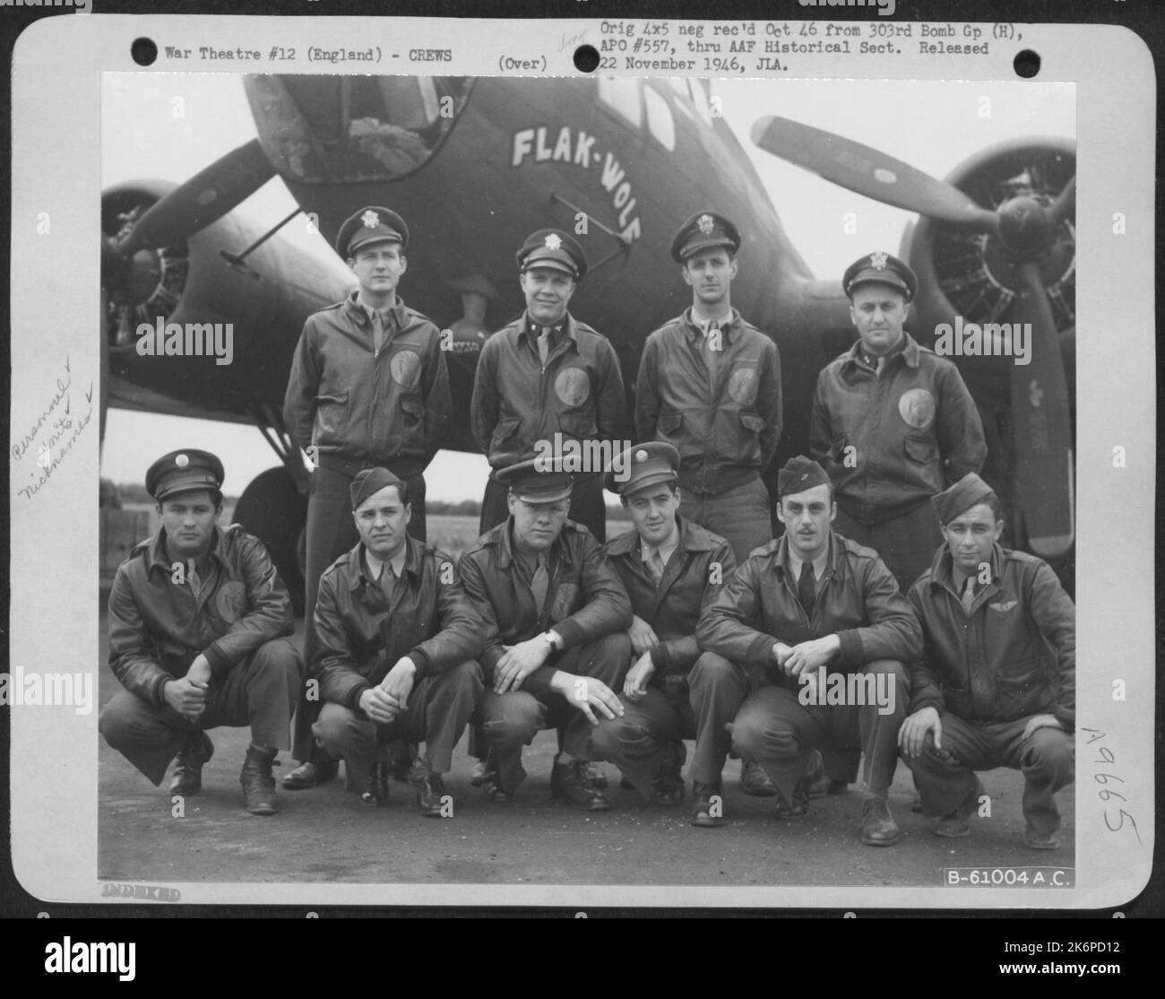 Lt. Rolfson And Crew Of The 427Th Bomb Squadron, 303Rd Bomb Group ...