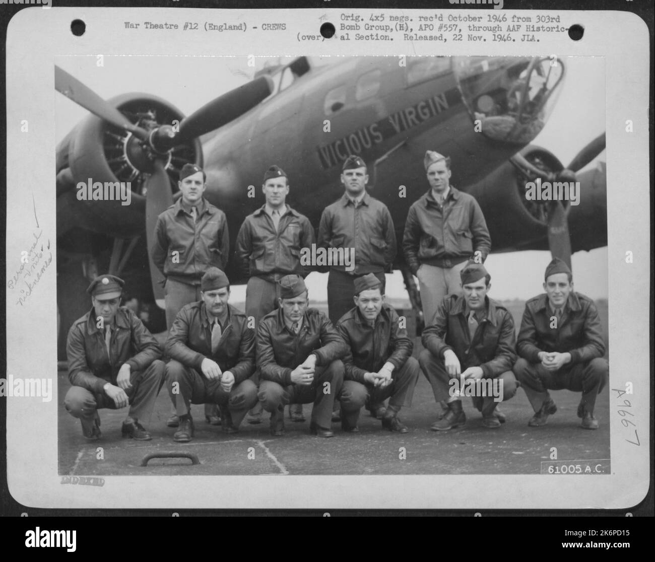 Lt. Shelhamer And Crew Of The 427Th Bomb Squadron, 303Rd Bomb Group ...