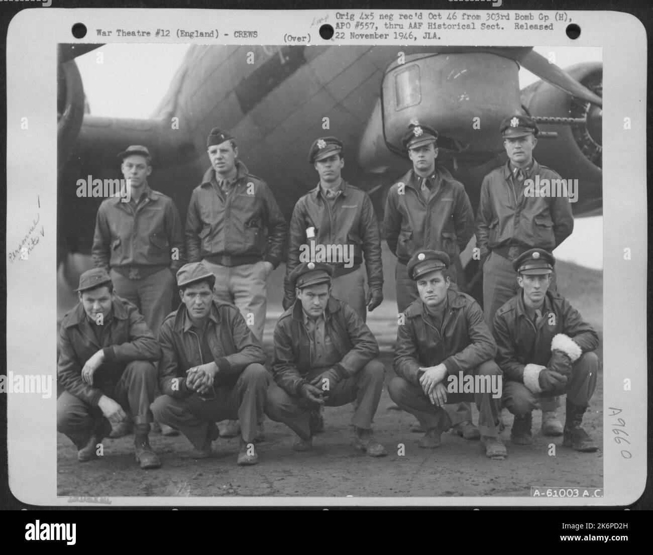 Lt. Sheets And Crew Of The 427Th Bomb Squadron, 303Rd Bomb Group ...