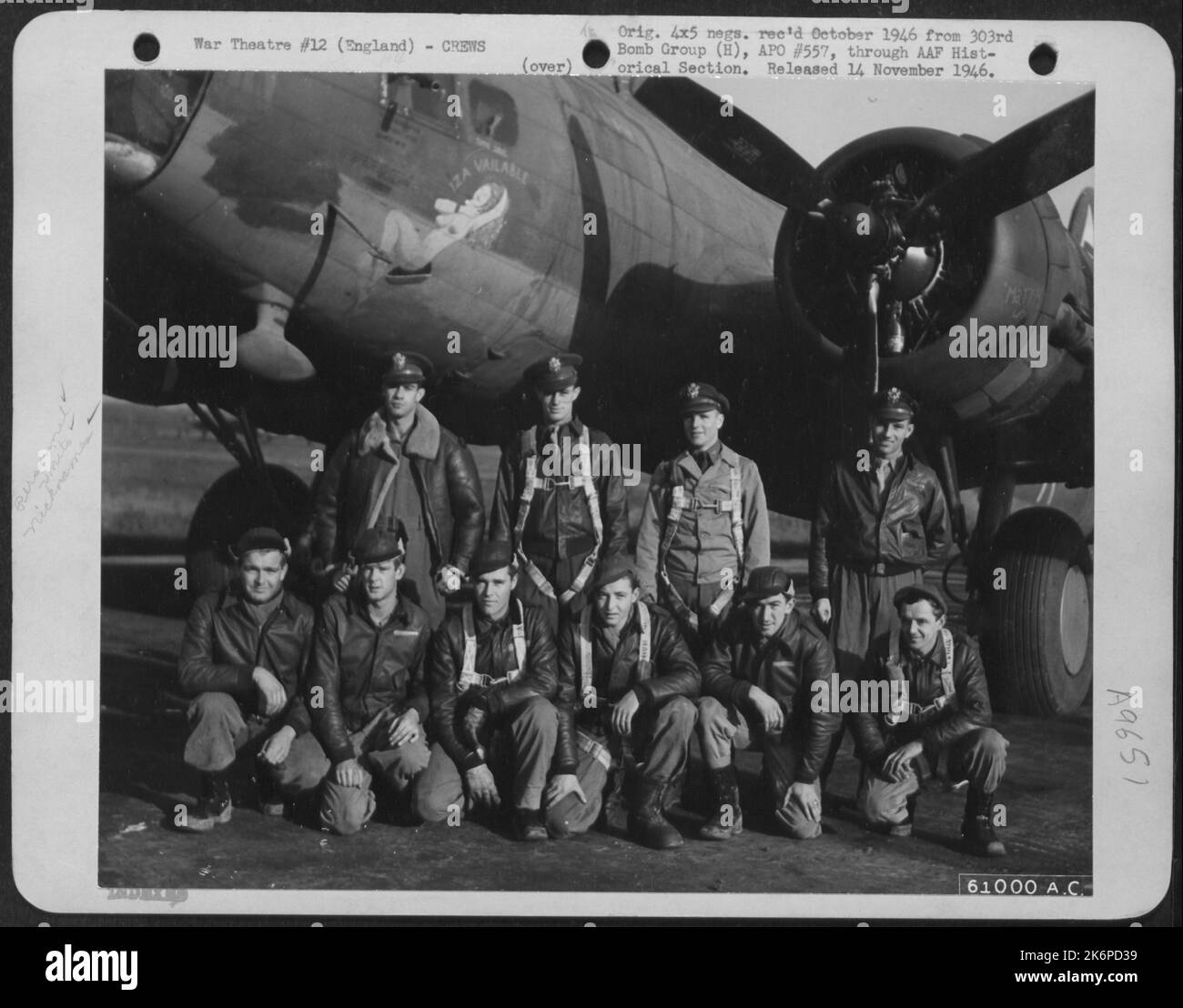 Lt. Brunbloe And Crew Of The 360Th Bomb Squadron, 303Rd Bomb Group ...