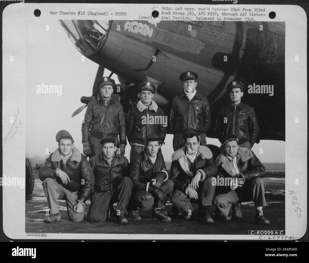 Lt. Parrott And Crew Of The 360Th Bomb Squadron, 303Rd Bomb Group ...