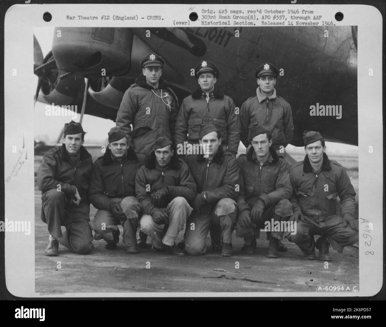 Lt. Harding And Crew Of The 359Th Bomb Squadron, 303Rd Bomb Group ...
