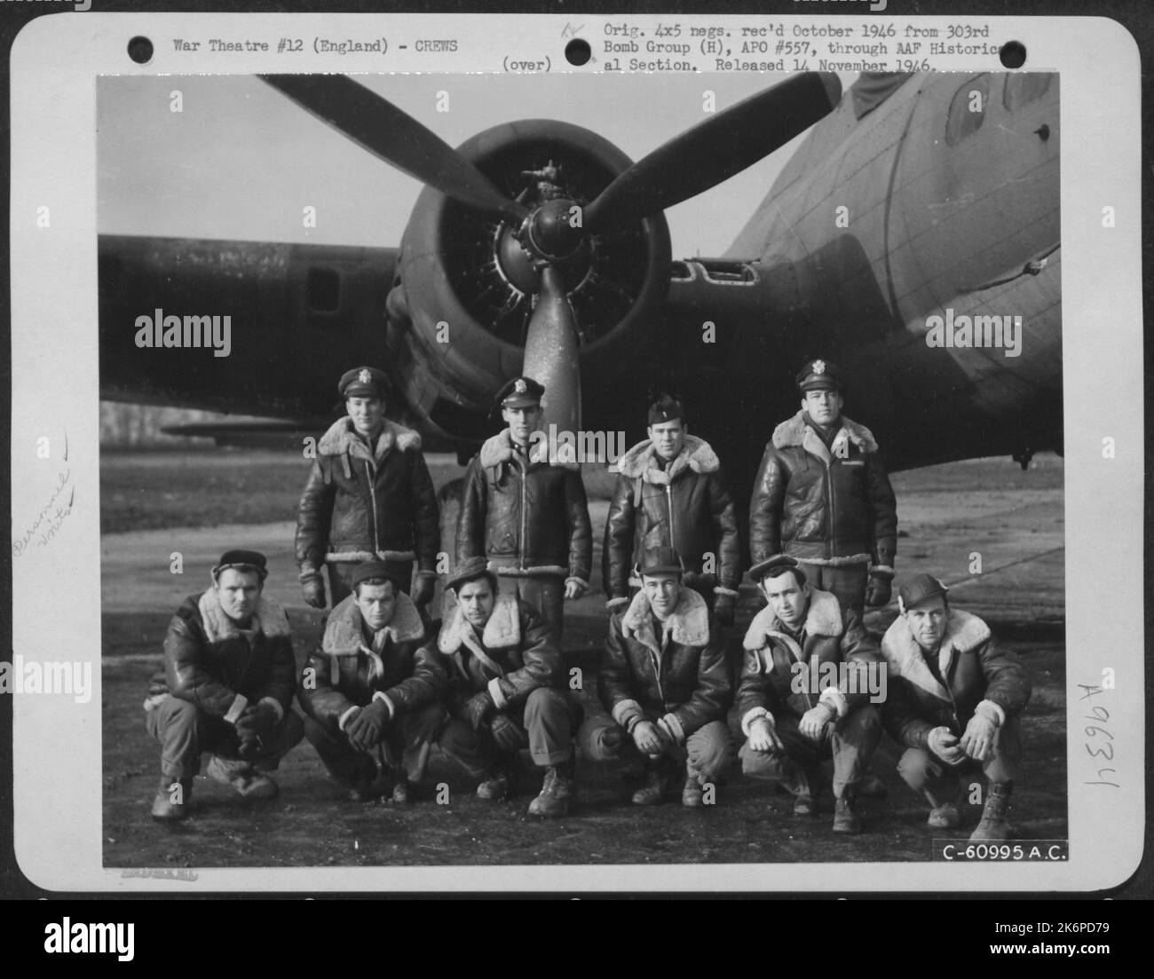 Lt. Dahleen And Crew Of The 359Th Bomb Squadron, 303Rd Bomb Group ...