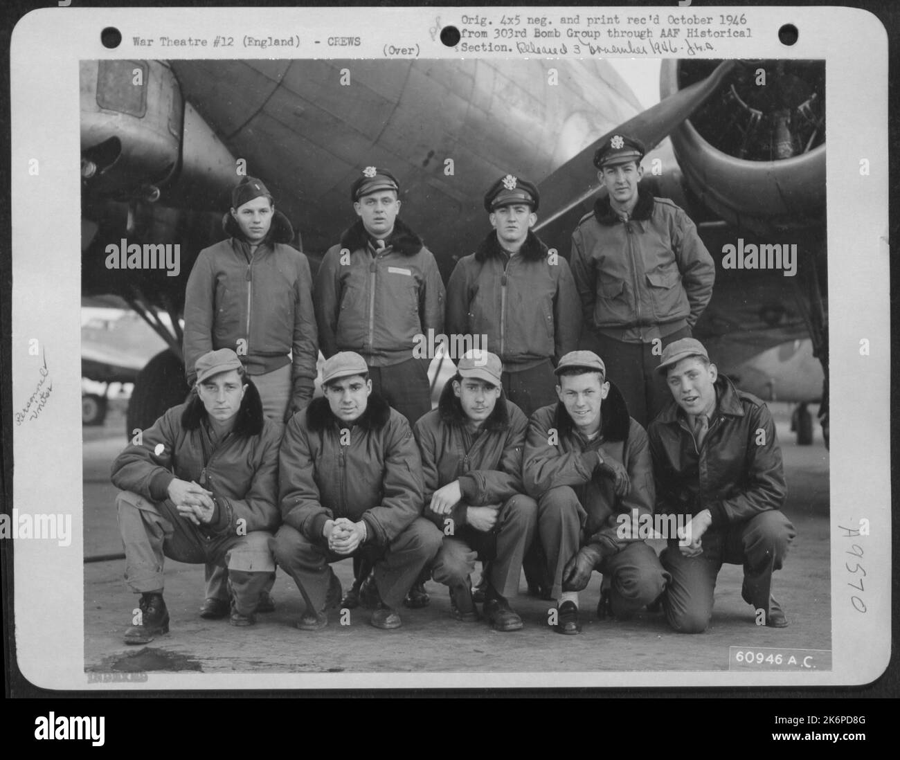 Lt. Maker And Crew Of The 360Th Bomb Squadron, 303Rd Bomb Group, In ...