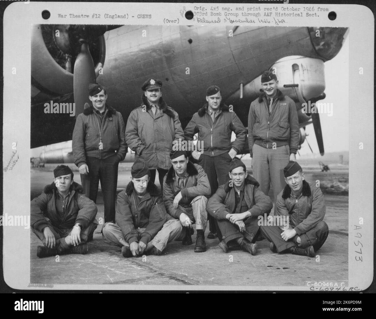 Lt. Shields And Crew Of The 360Th Bomb Squadron, 303Rd Bomb Group, In ...