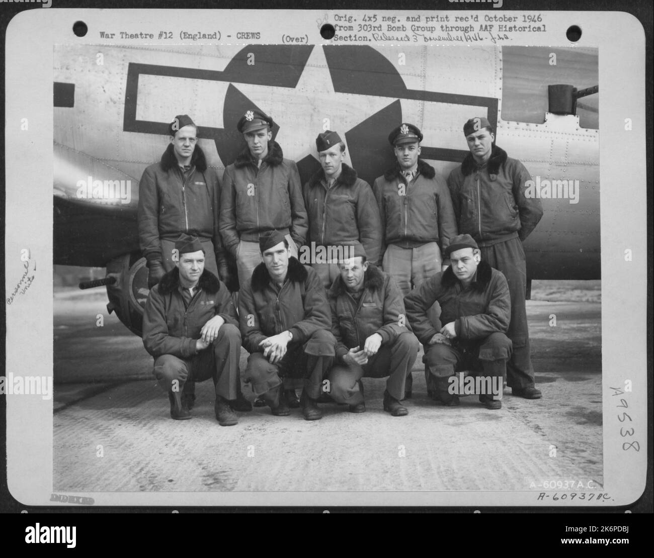 Lt. Peterson And Crew Of The 359Th Bomb Squadron, 303Rd Bomb Group ...