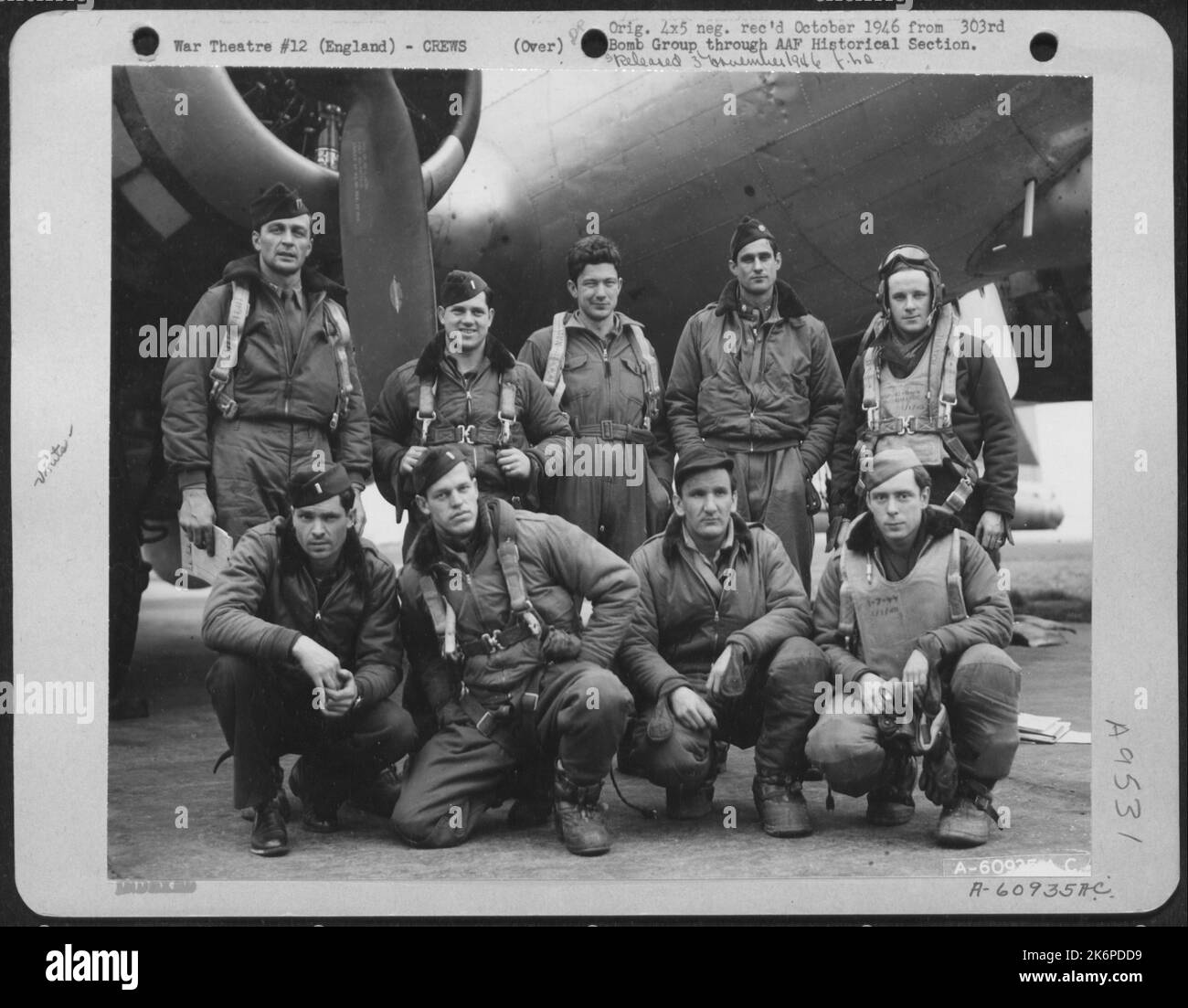 Lead Crew On The Mission To Leipzig, Germany. 359Th Bomb Squadron ...