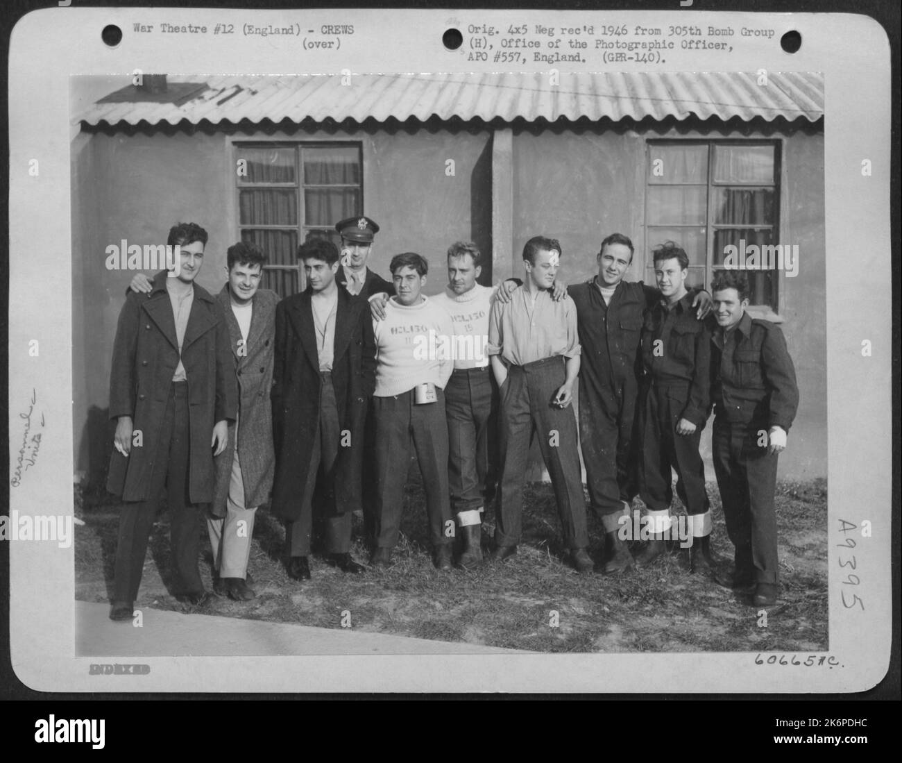 Lt. Kenyon And Crew Of The 305Th Bomb Group At Their Base In England. 7 ...