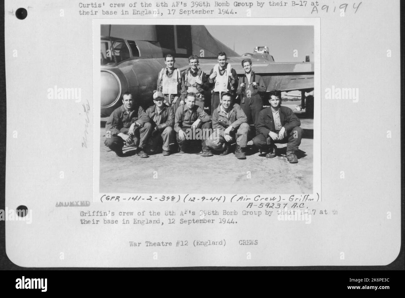 398th bomb group hi-res stock photography and images - Alamy