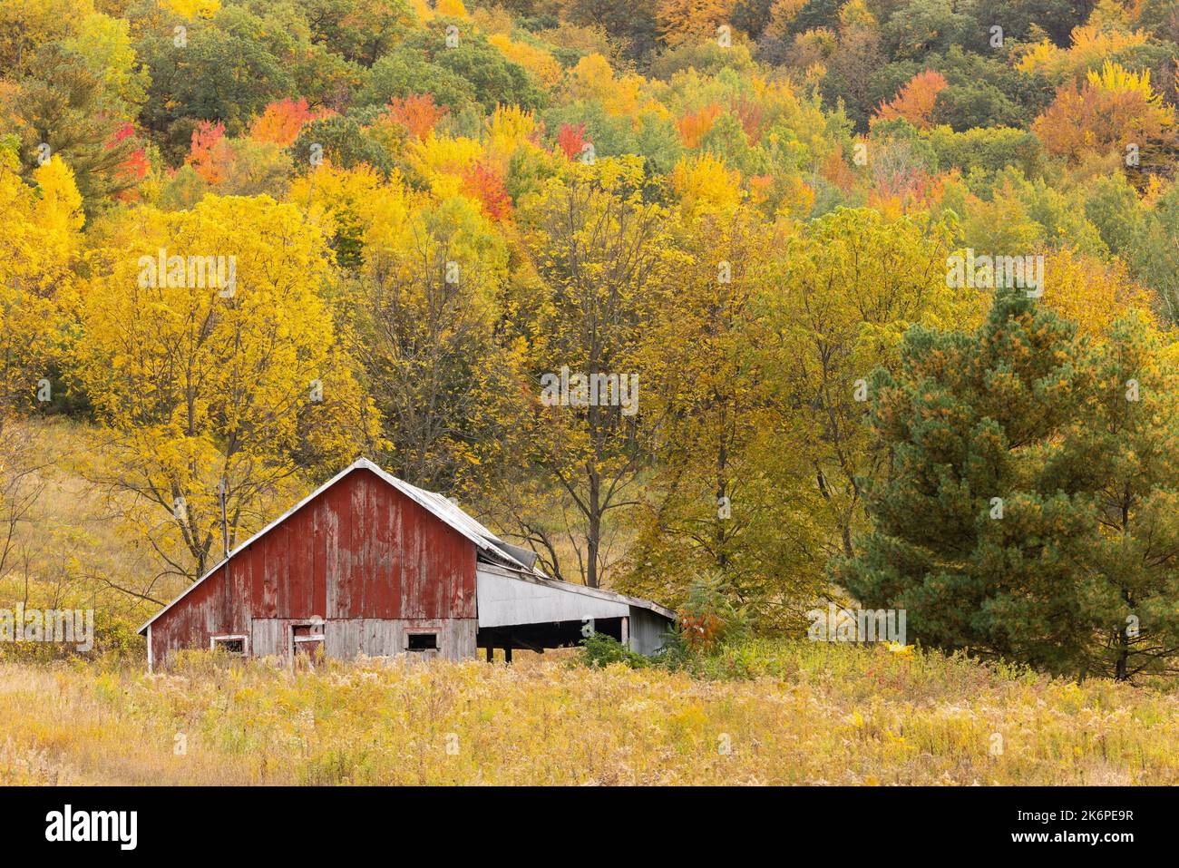Aged red barn hi-res stock photography and images - Alamy