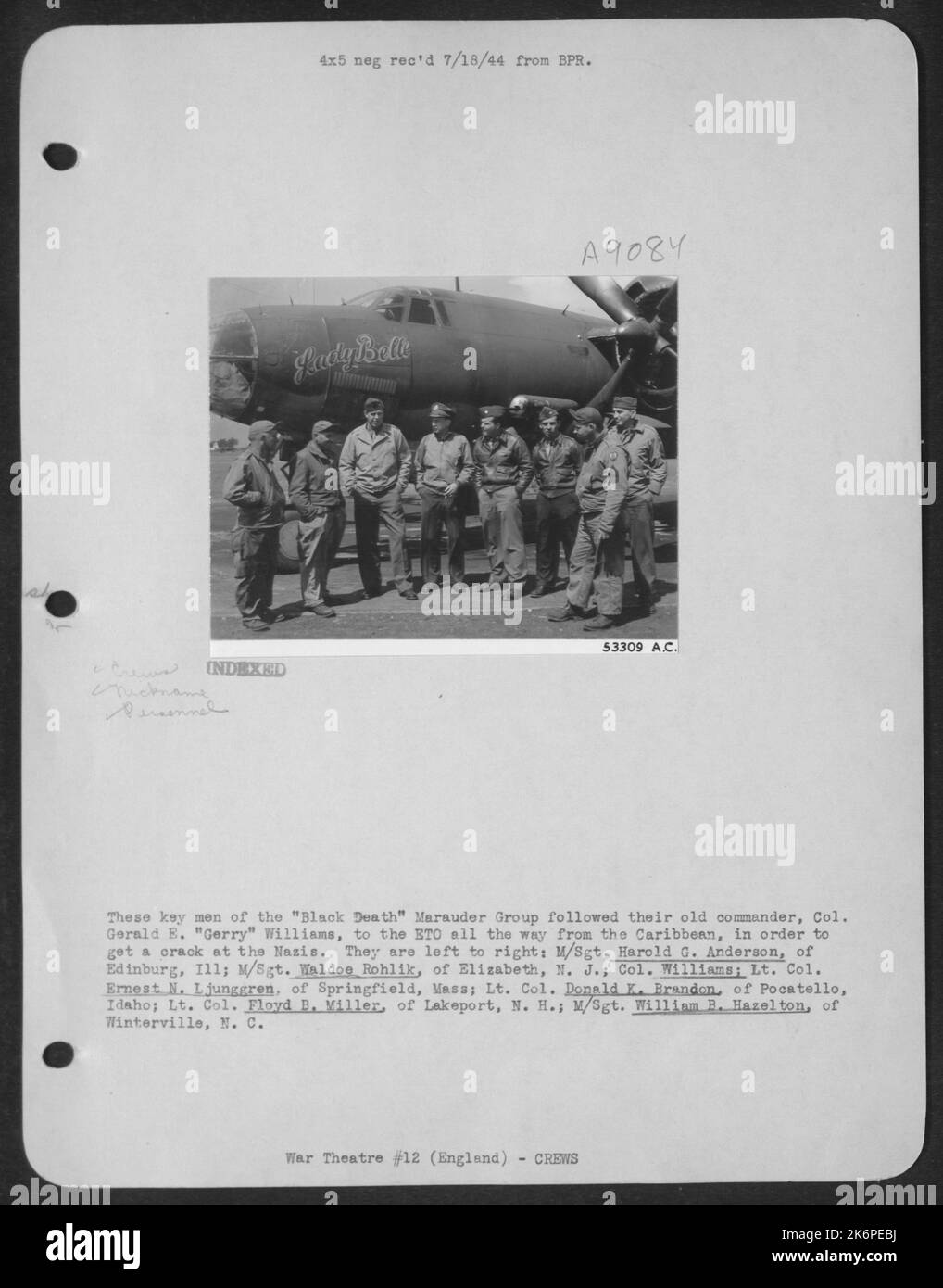 These key men of the "Black Death" Marauder Group ofllowed their old ...