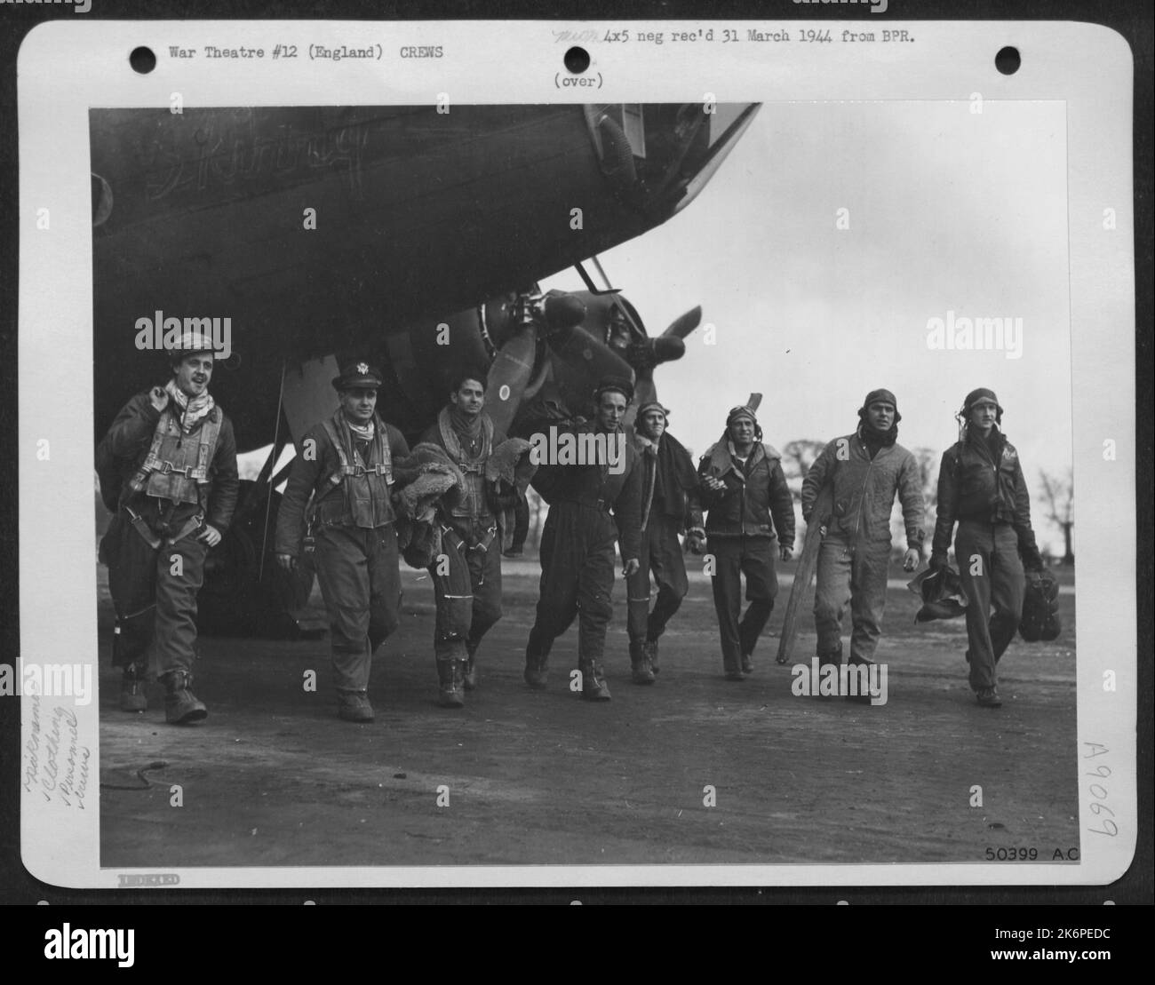 England-Happy? Yes indeed, Eight crewmen who flew their final mission ...