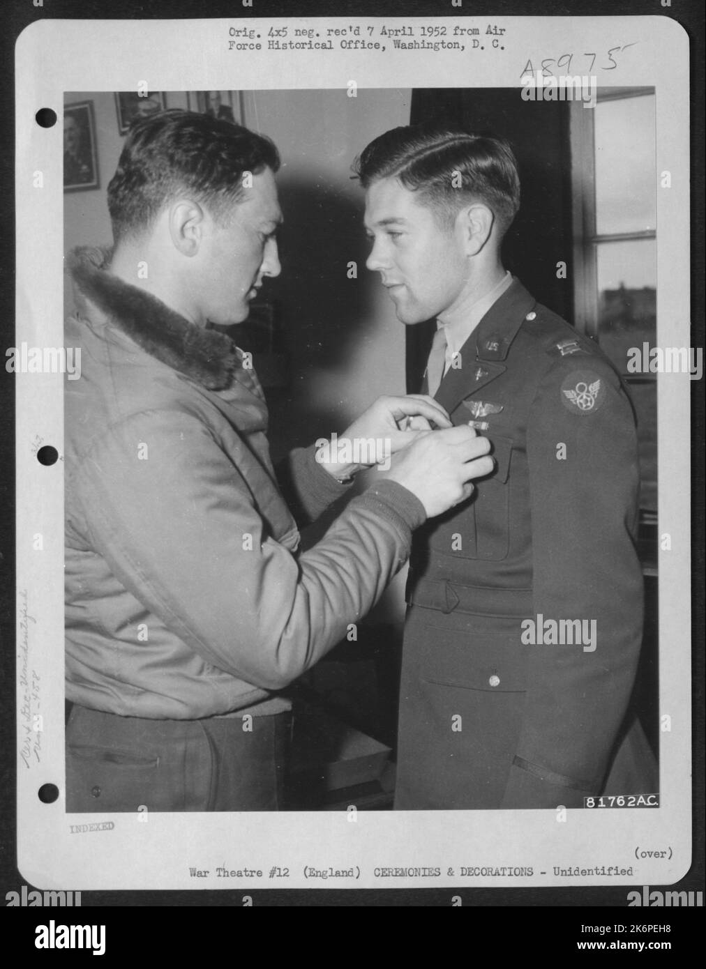 A Member Of The 458Th Bomb Group Is Presented The Distinguished Flying ...