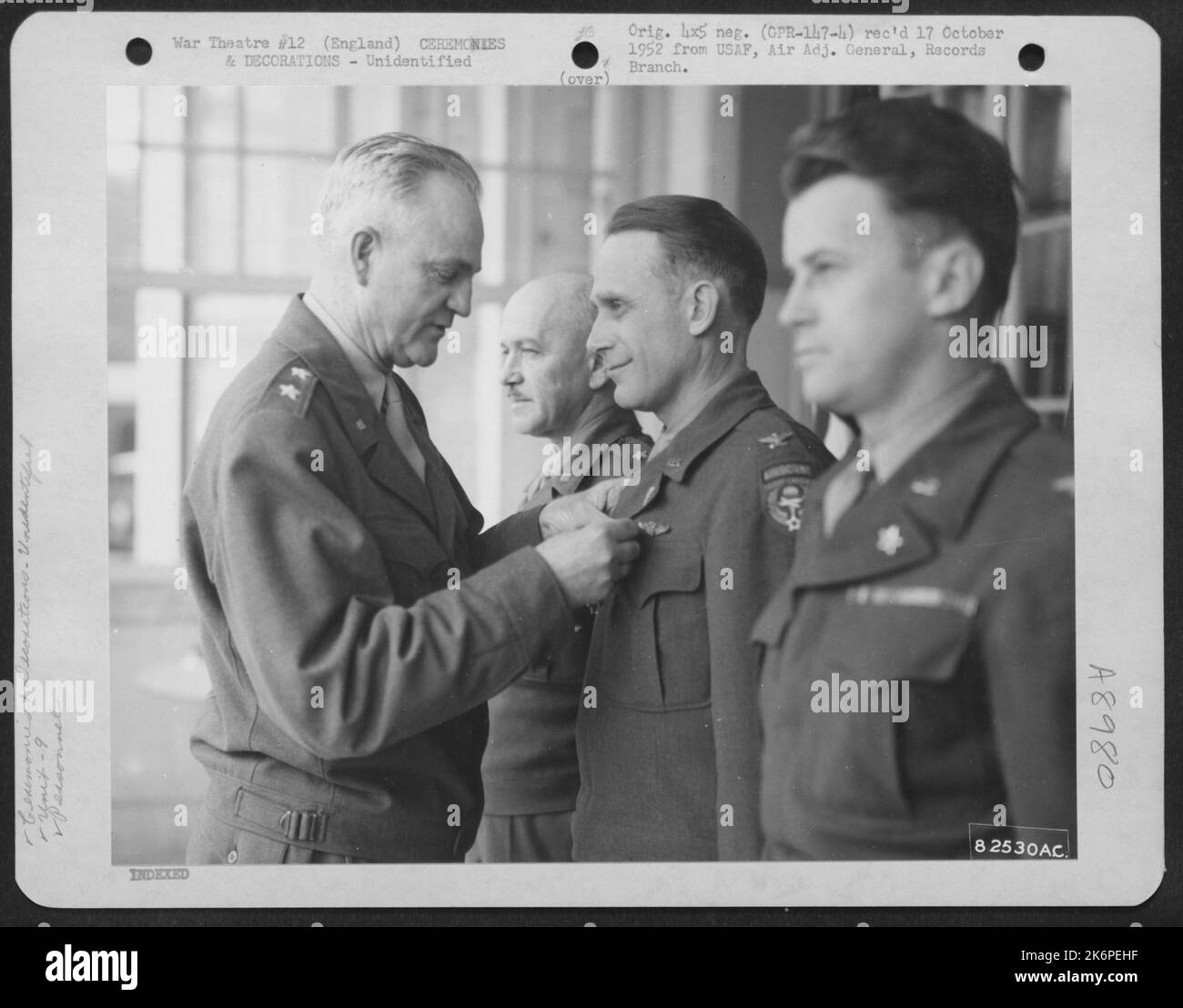 Major General Paul L. Williams Presents A Medal To A Member Of The 9Th ...