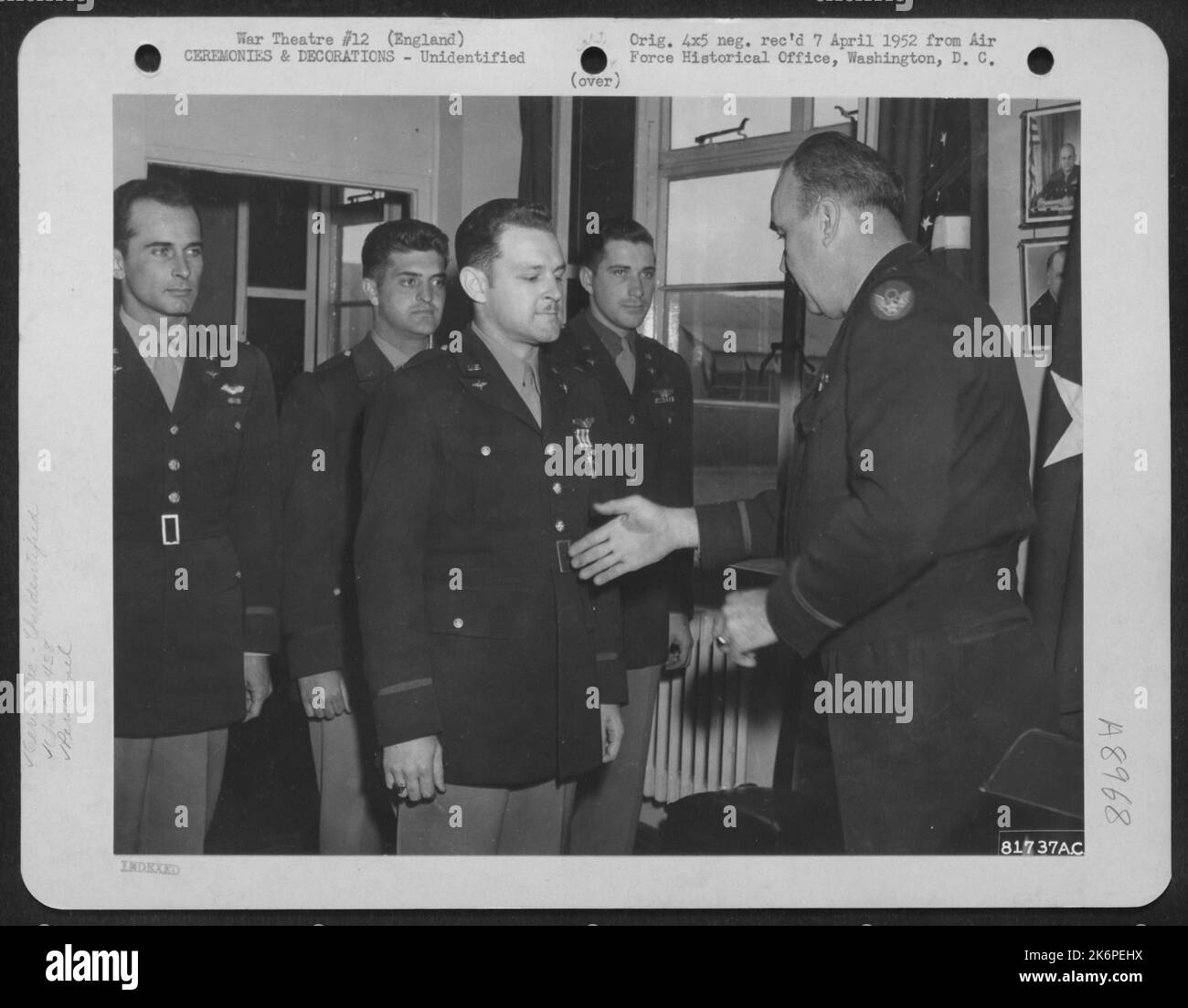 A Member Of The 458Th Bomb Group Is Shown After Being Presented The ...