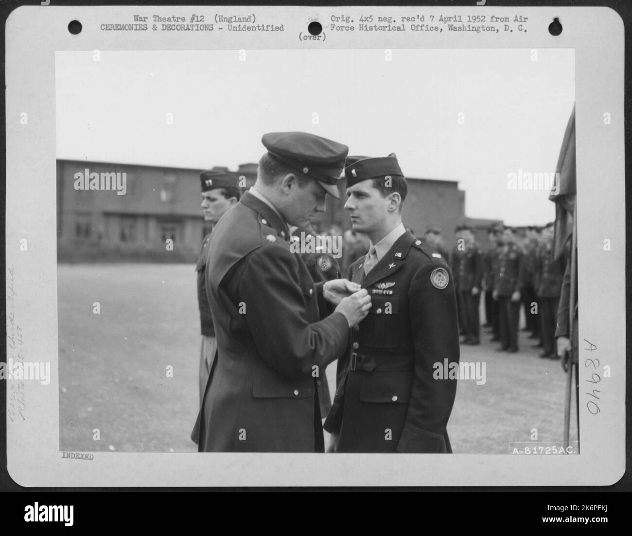 An Officer Of The 755Th Bomb Squadron, 458Th Bomb Group Is Presented ...