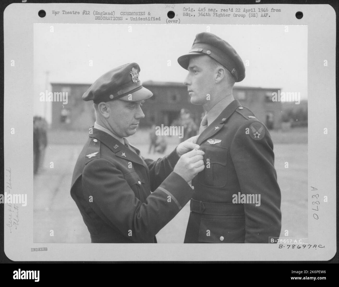 An Officer Presents An Award To A Member Of The 314Th Service Group Of ...
