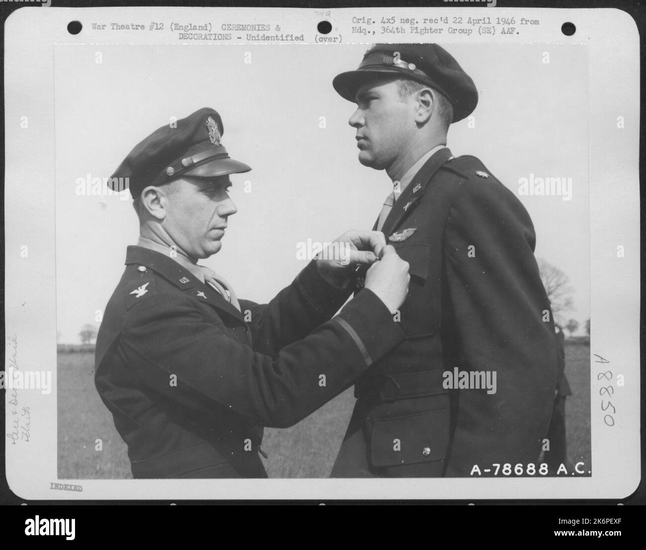 An Officer Presents An Award To A Member Of The 314Th Service Group Of ...