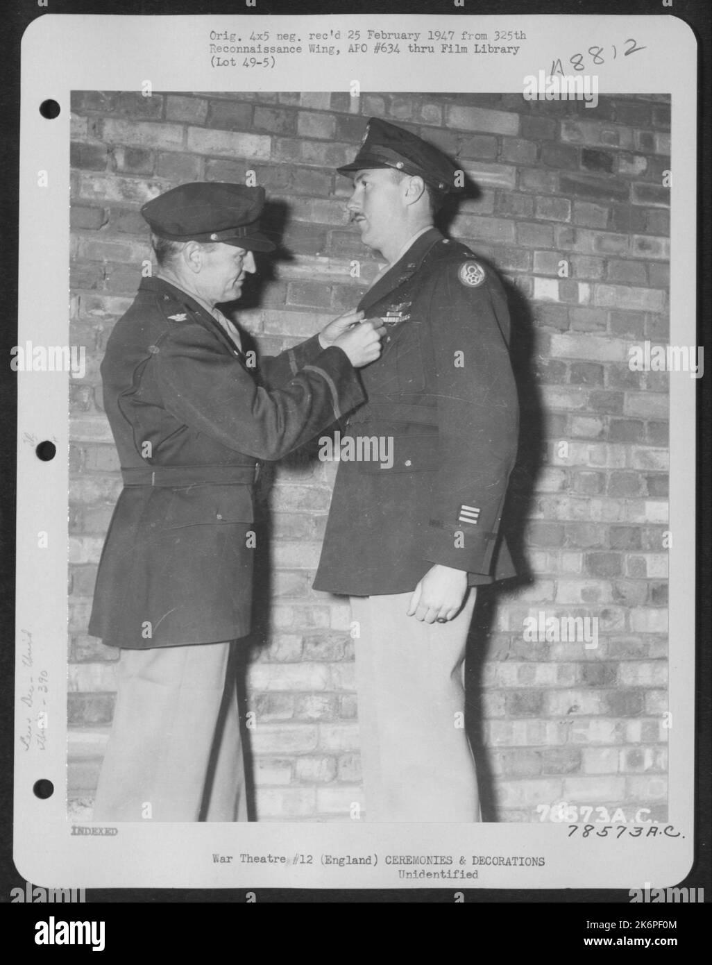A Member Of The 390Th Bomb Group Is Presented An Award During A ...