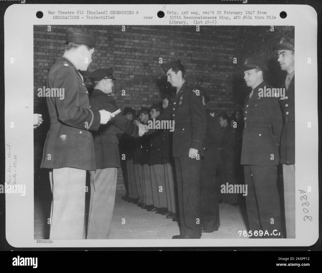 A Member Of The 390Th Bomb Group Is Congratulated After Receiving The ...