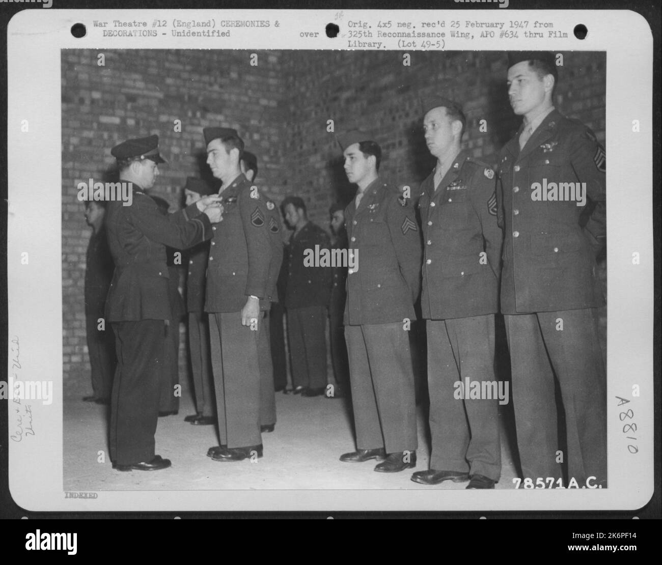 A Member Of The 390Th Bomb Group Is Presented An Award During A ...