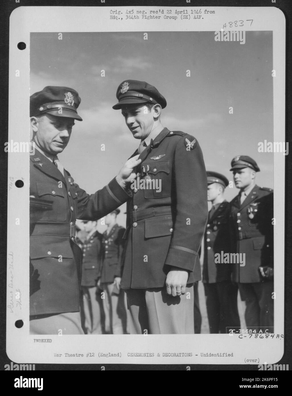 An Officer Presents The Air Medal To A Member Of The 314Th Service ...