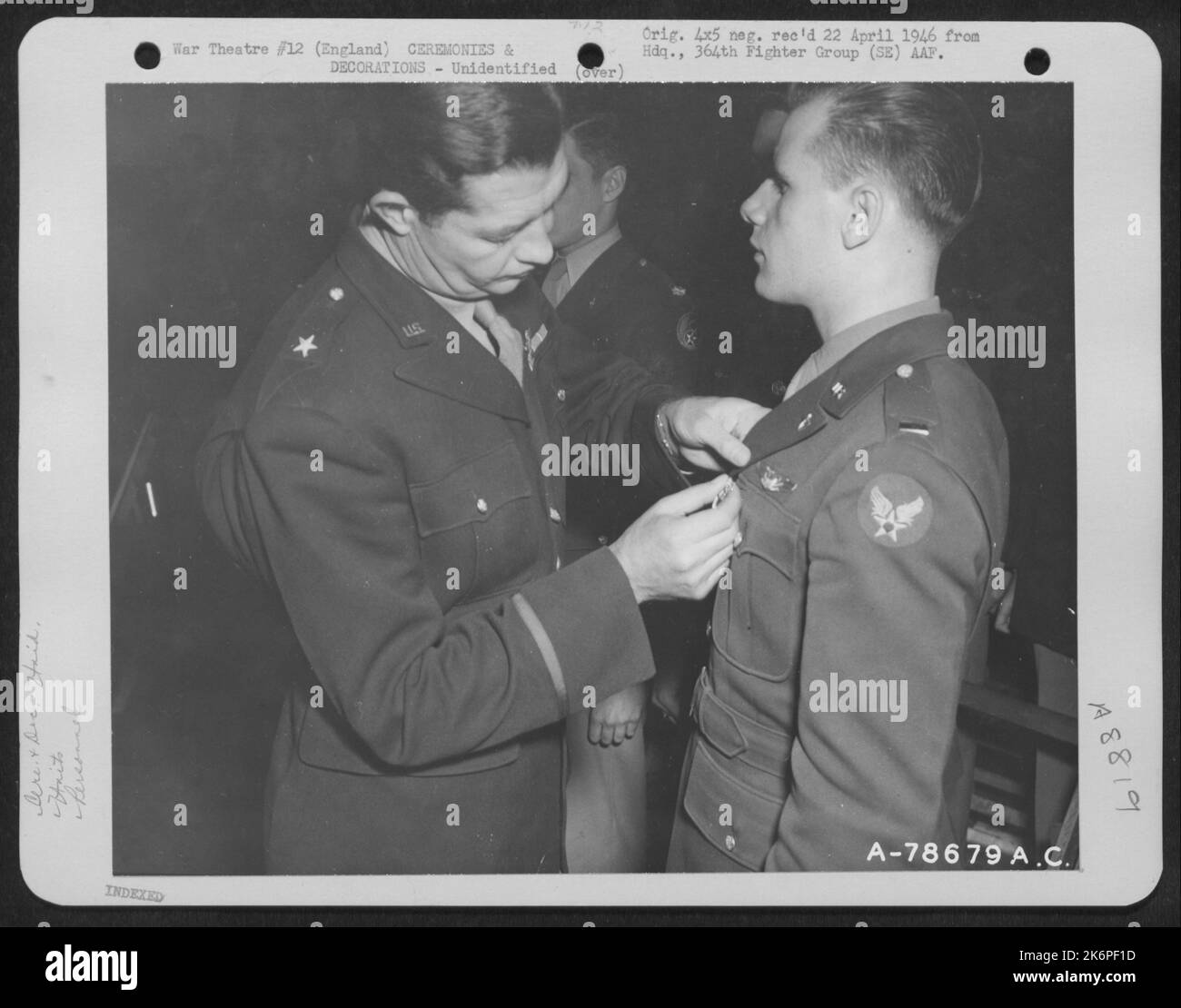 Brig. General Edward W. Anderson Presents An Award To An Officer Of The ...
