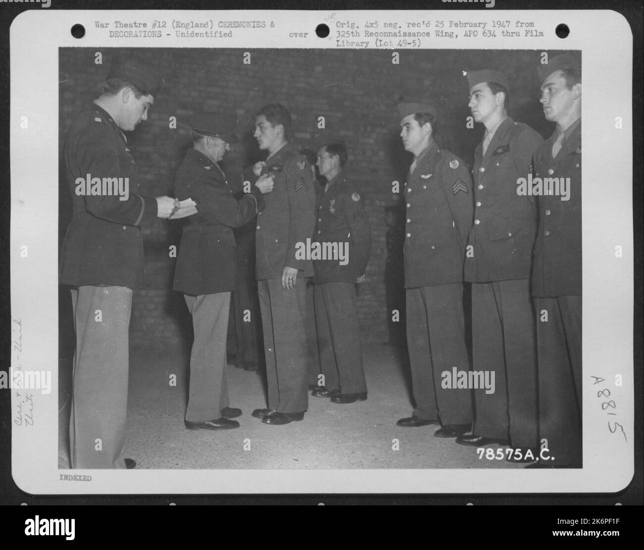 A Member Of The 390Th Bomb Group Is Presented An Award During A ...