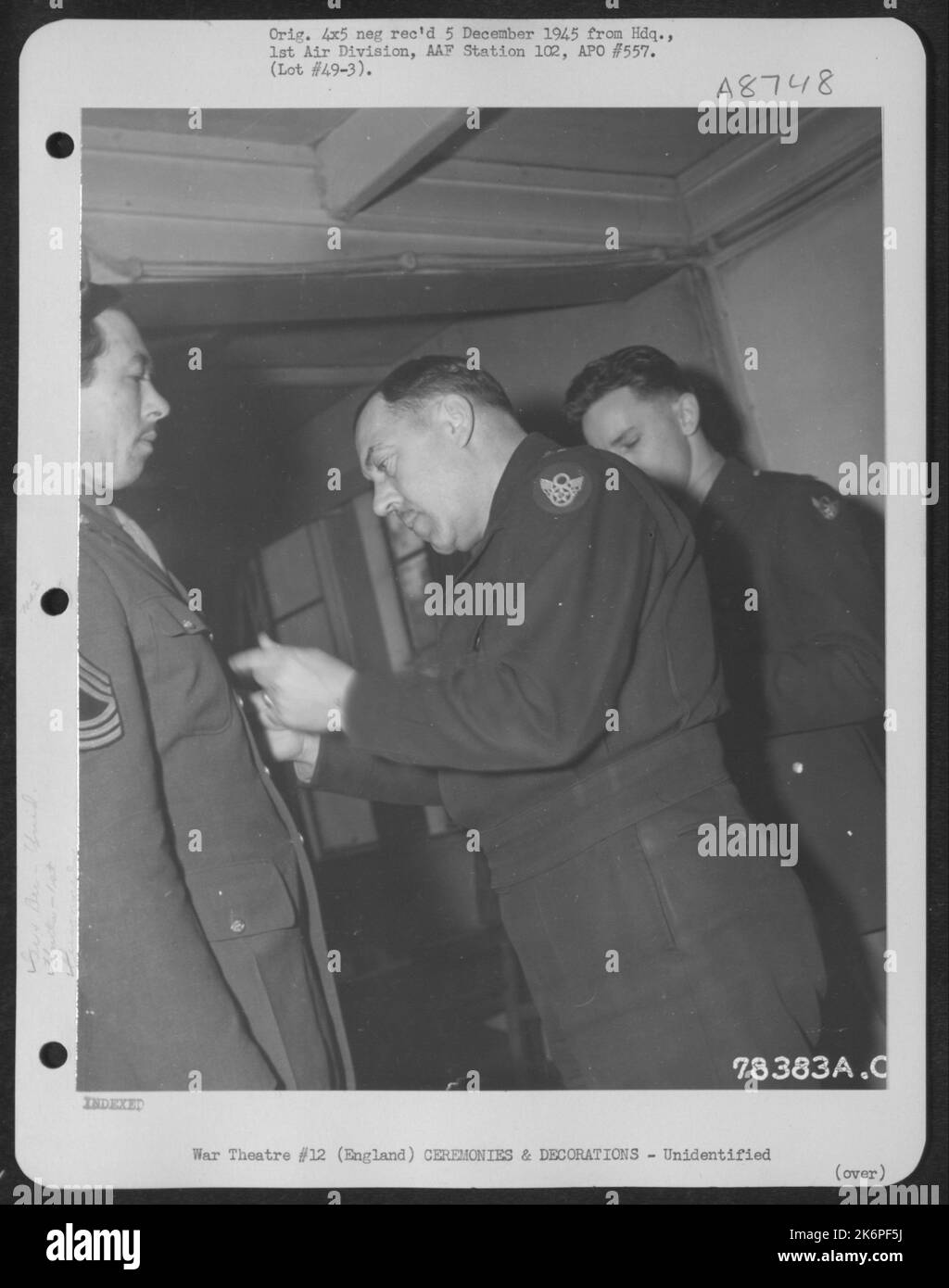 Major General Robert B. Williams Presents An Award To A Member Attached ...