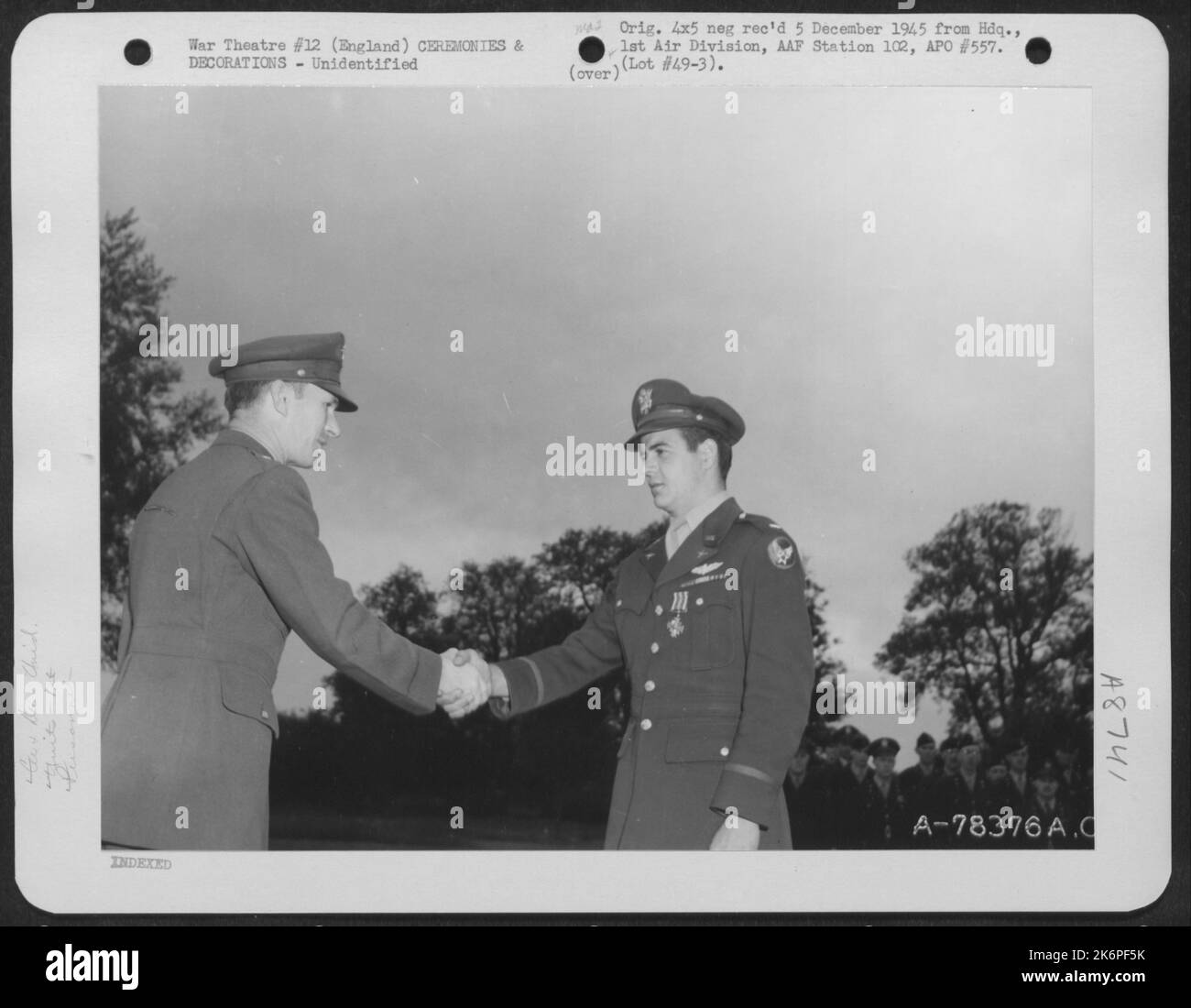 Brig. General Haywood S. Hansell, Jr., Presents An Award To A Member ...