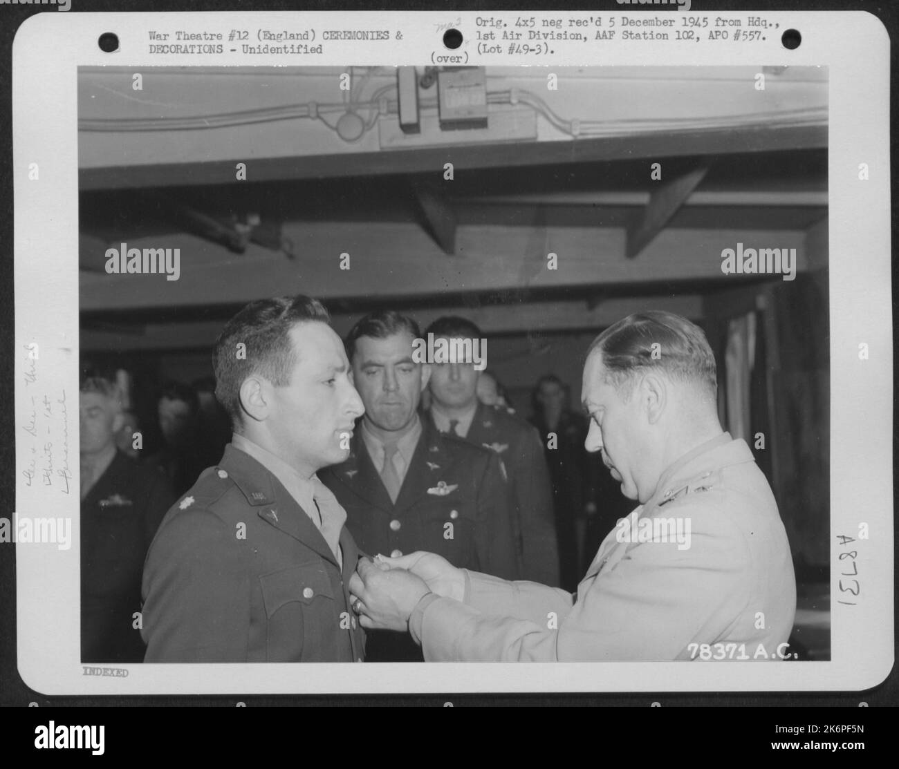 Major General Robert B. Williams Presents An Award To A Member Attached ...