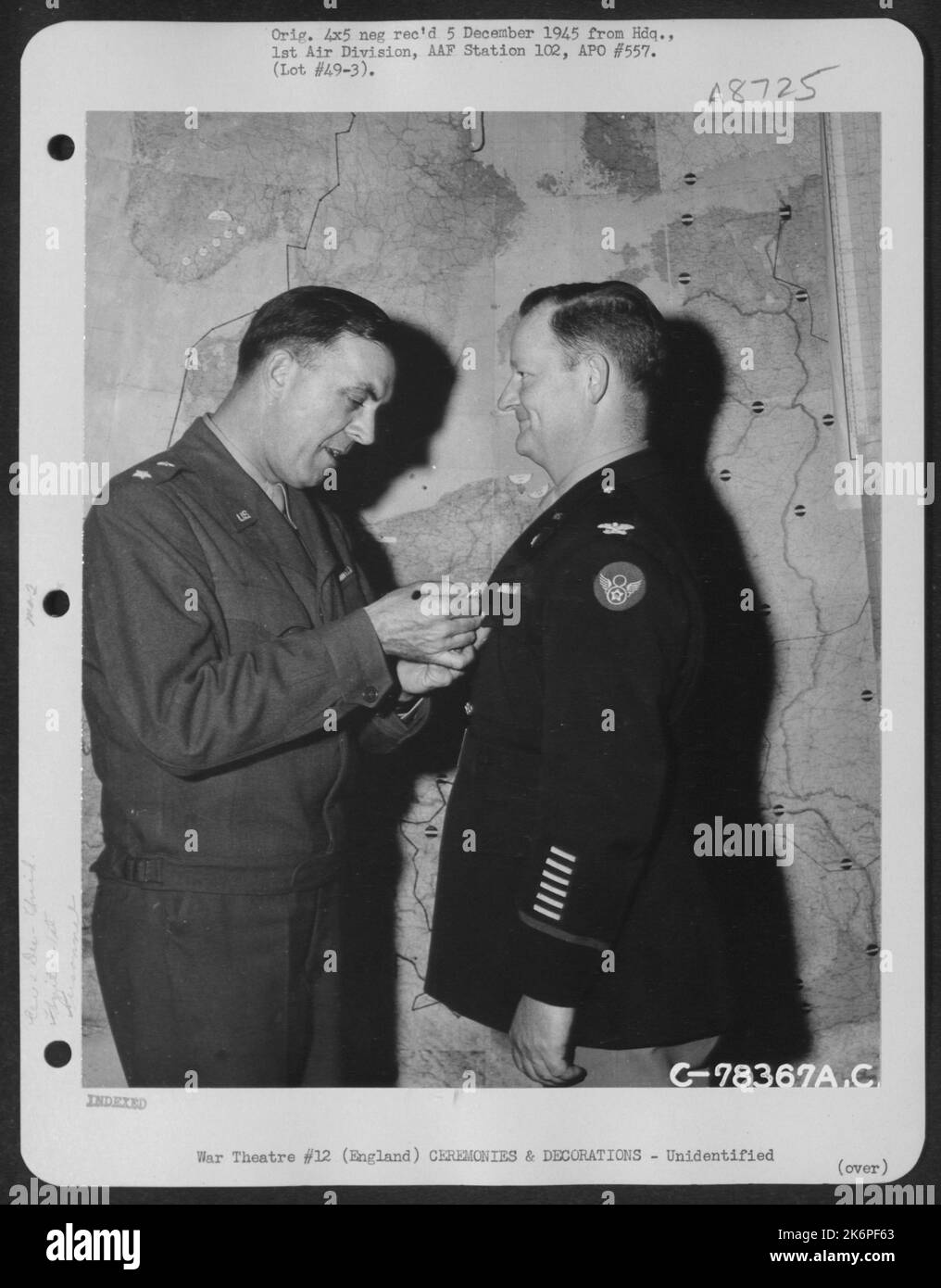 Major General Howard M. Turner Presents An Award To A Member Attached ...