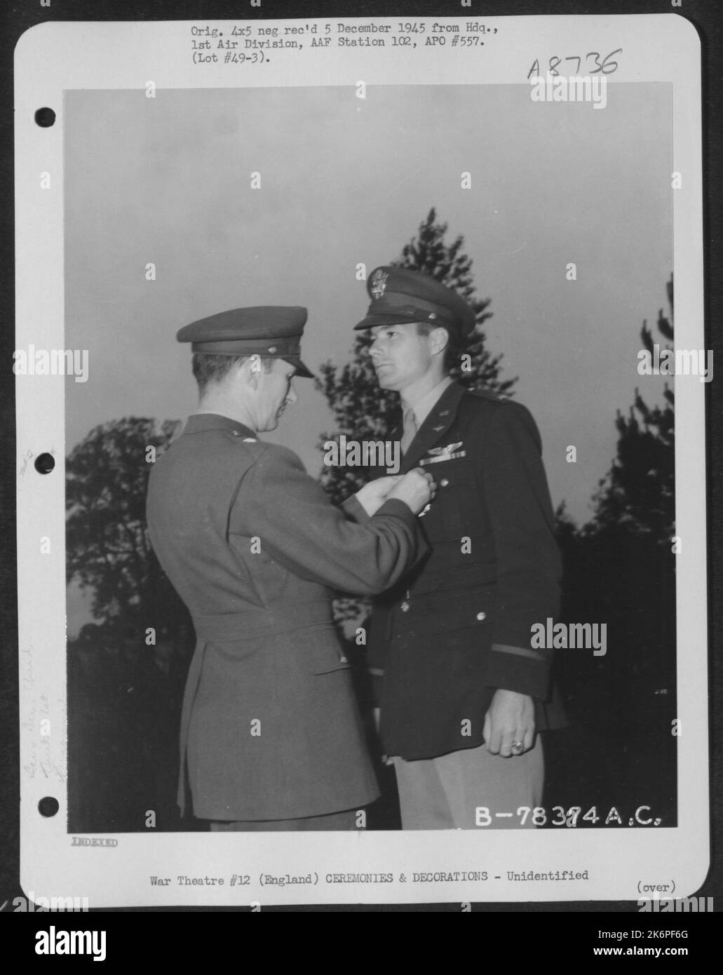 Brig. General Haywood S. Hansell, Jr., Presents An Award To A Member ...