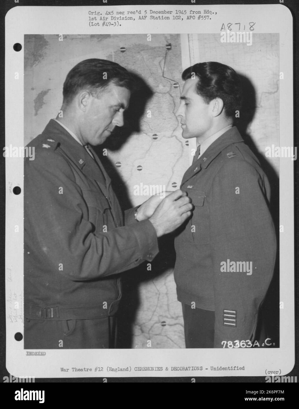 Major General Howard M. Turner Presents An Award To A Member Attached ...